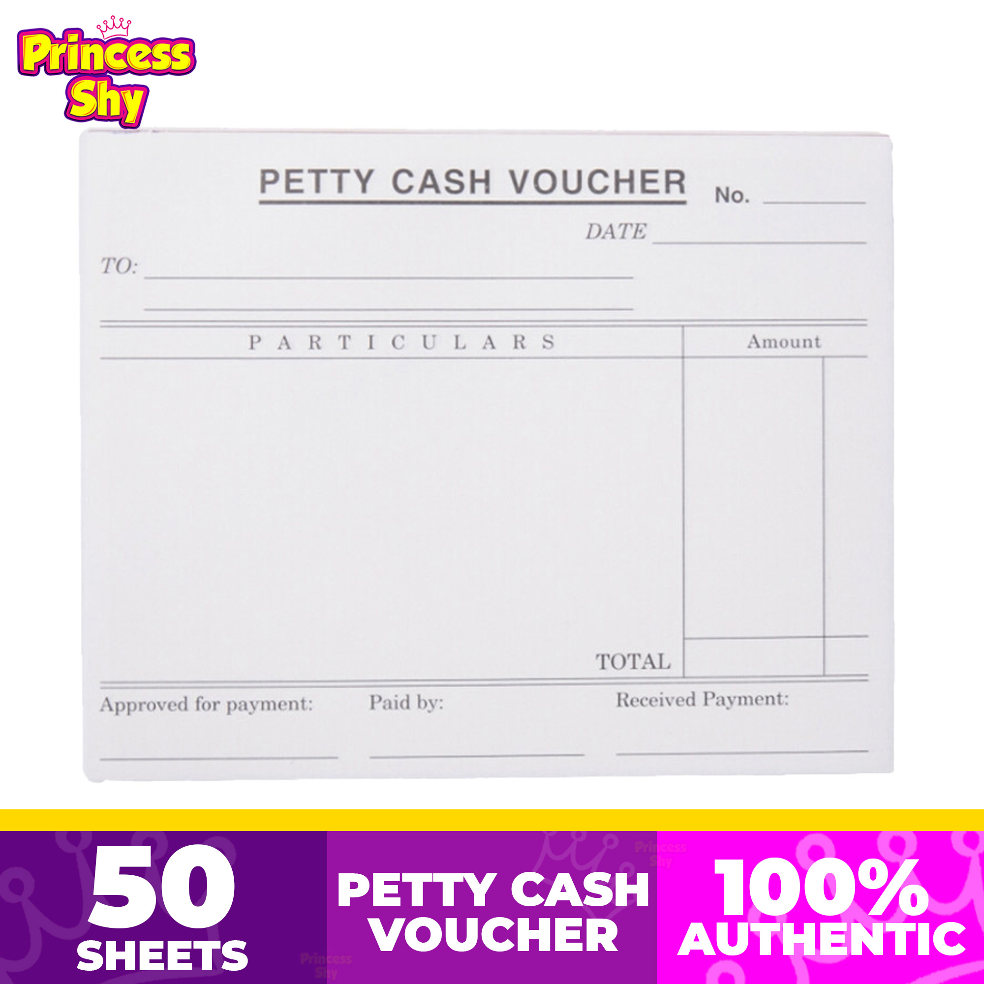 Petty Cash Voucher 50 Sheets 1 Pad Lazada PH