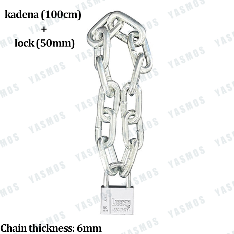 Gate chain lock heavy chain door lock gate (chain with lock) | Lazada PH