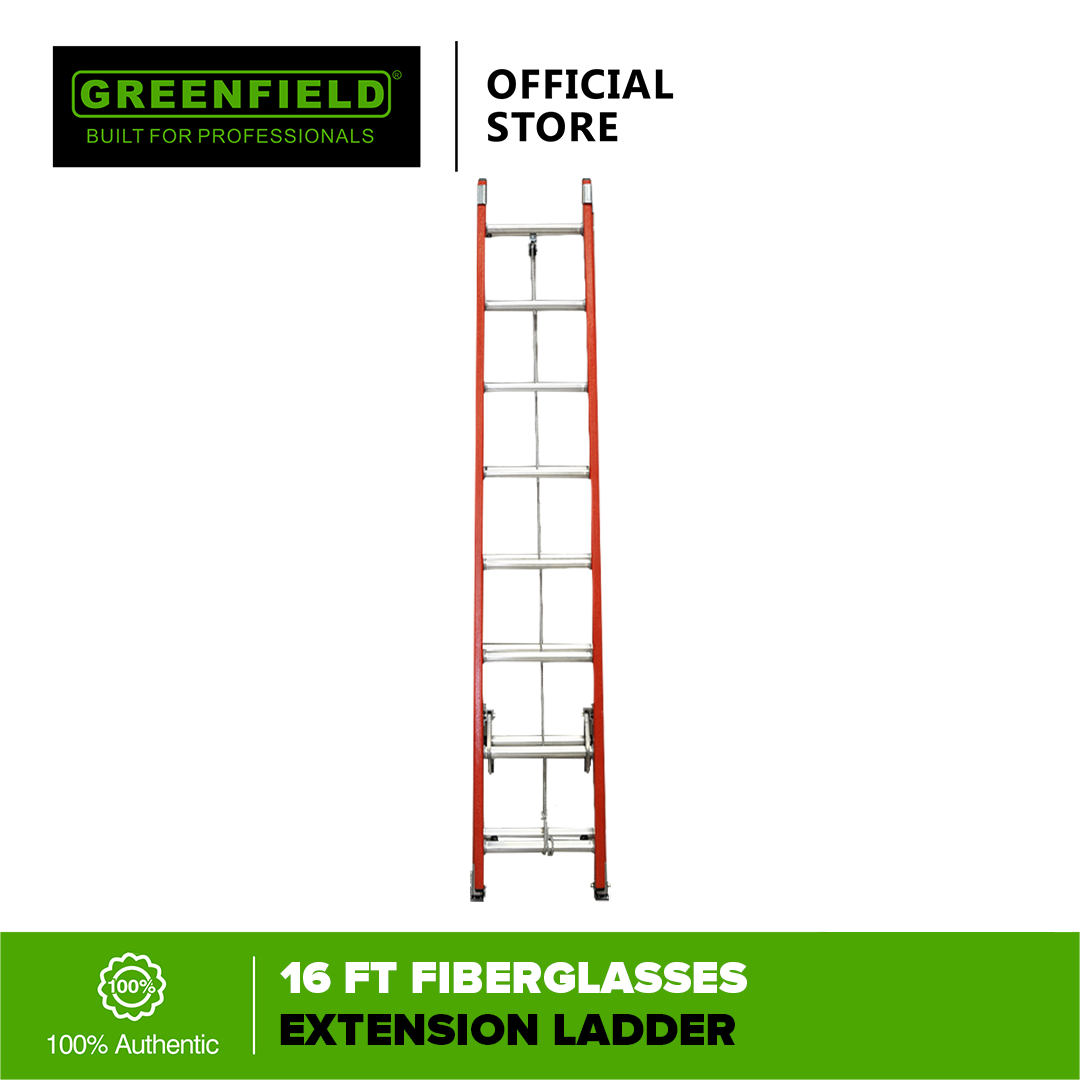 Greenfield Fiberglass Extension Ladder 16FT | Lazada PH