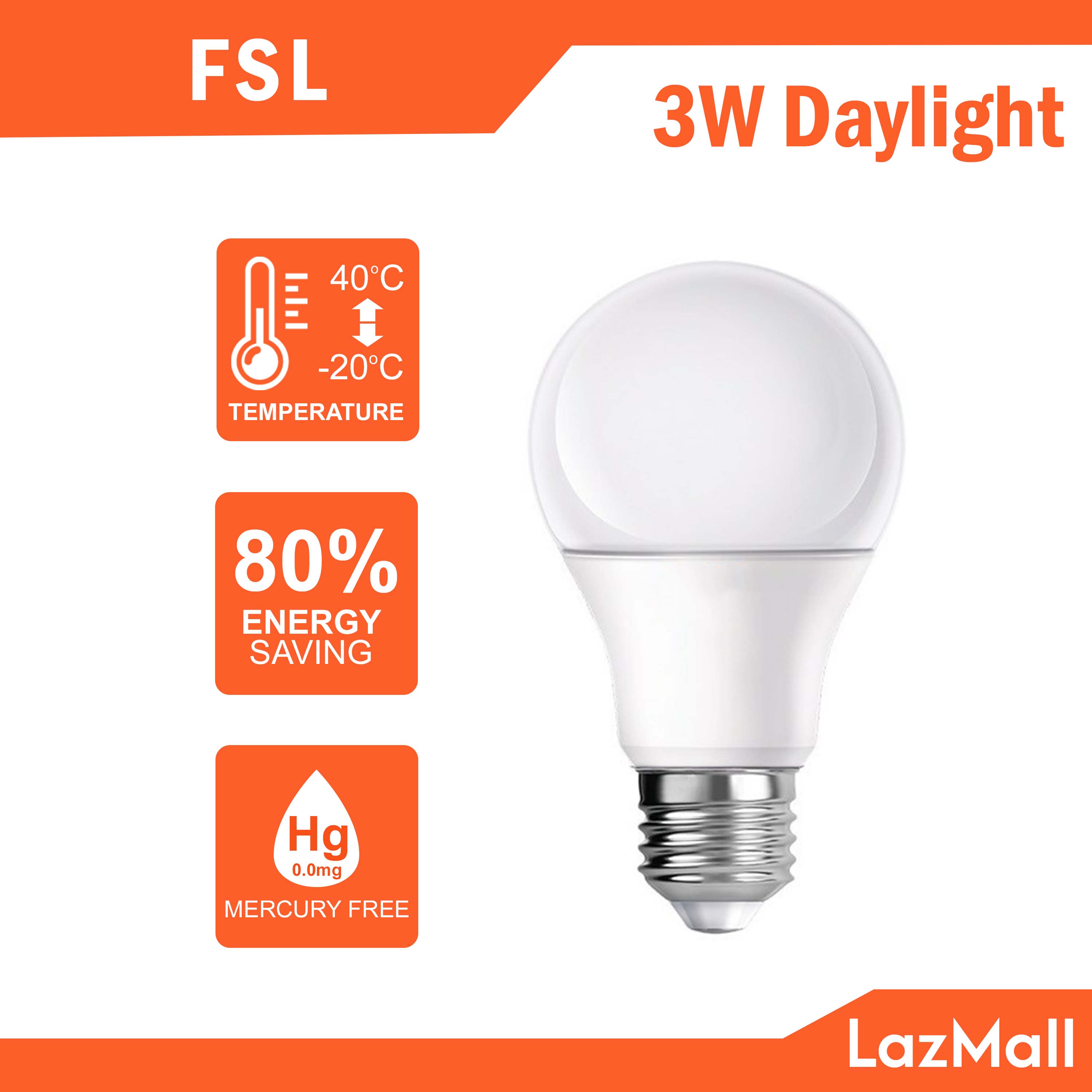 FSL LED Bulb, Light Bulb for House, Ilaw (3 watts) 220 Volts | Lazada PH
