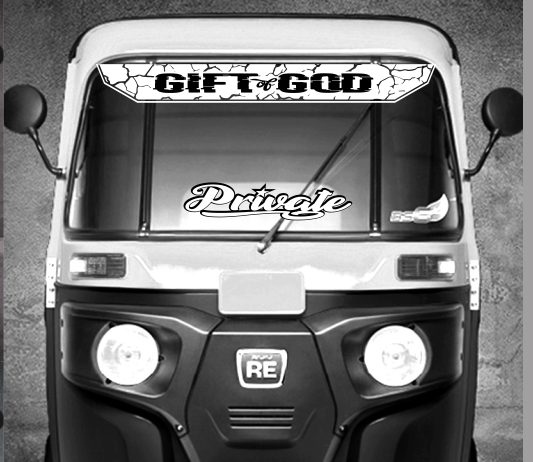 BAJAJ RE, TVS KING, PIAGIO WINDSHIELD STICKER | Lazada PH