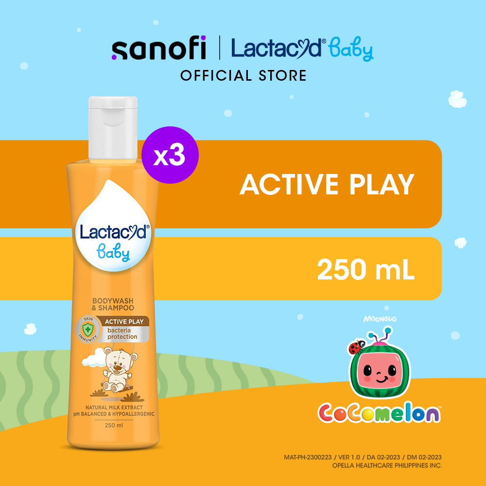 Lactacyd Baby Active Play - Toddler Wash 250mL (Bundle of 3) | Lazada PH