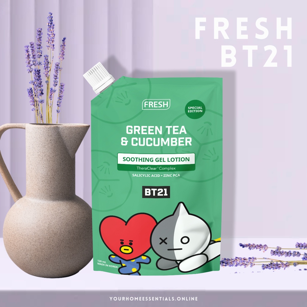 Fresh with BT21 Green Tea & Cucumber Soothing Gel Lotion 120ml | Lazada PH