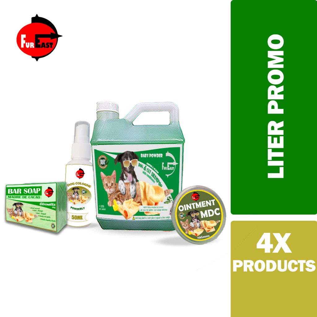 PROMO 1 Liter Dog Shampoo | 1 Bar Soap | 1 Ointment | 1 Dog Cologne ...