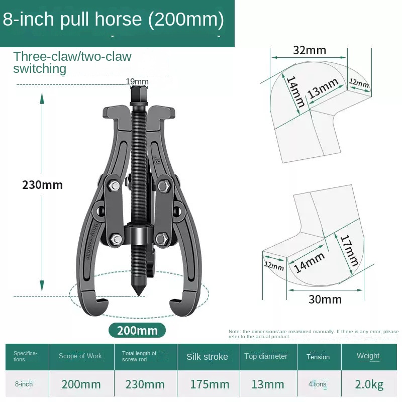 Three claw puller bearing multifunctional triangle Lamar pulling wheel ...