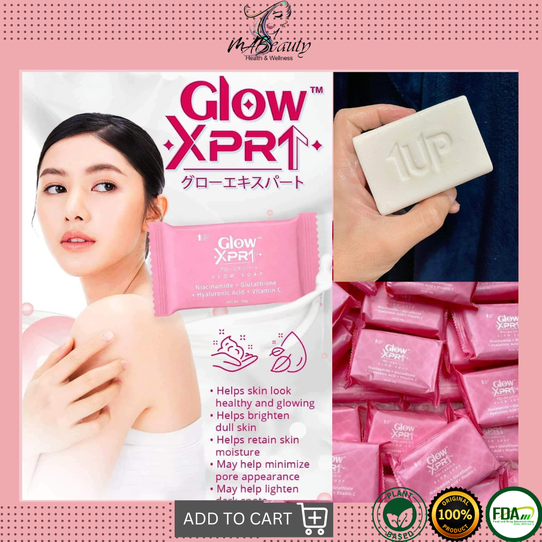 GLOW XPRT GLOW SOAP with Niacinamide + GLutathione + Hyaluronic Acid ...