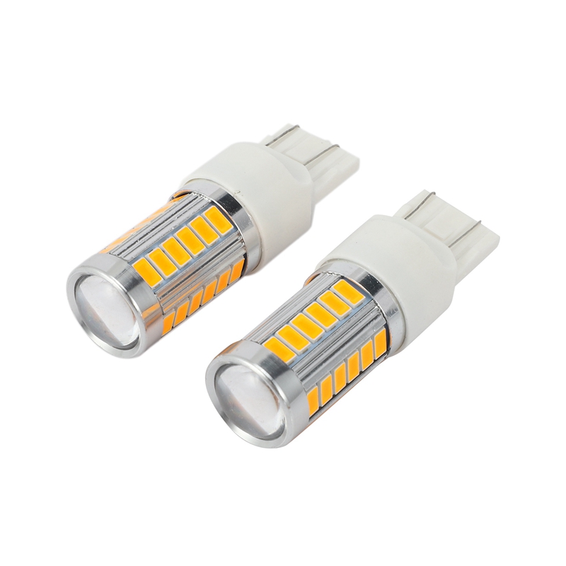 7443, T20 Led Bulbs Amber Yellow 900 Lumens Super Bright Turn Signals ...