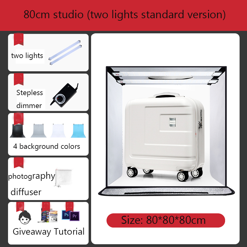 Folding LED Portable Light Box White Light Studio Light Box Set Light ...