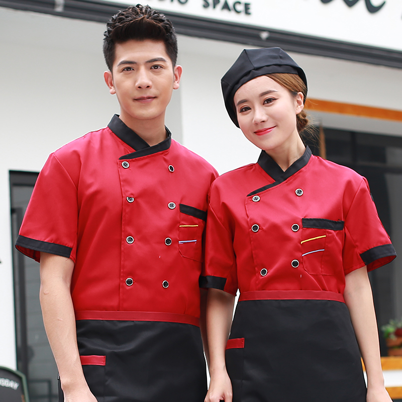Cotton Chef Uniform Long Sleeve Costume Breathable Oil Stain Prevention ...