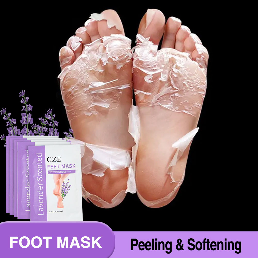 GZE Lavender Foot Peeling Mask Remove Dead Skin Feet Peel Softening ...