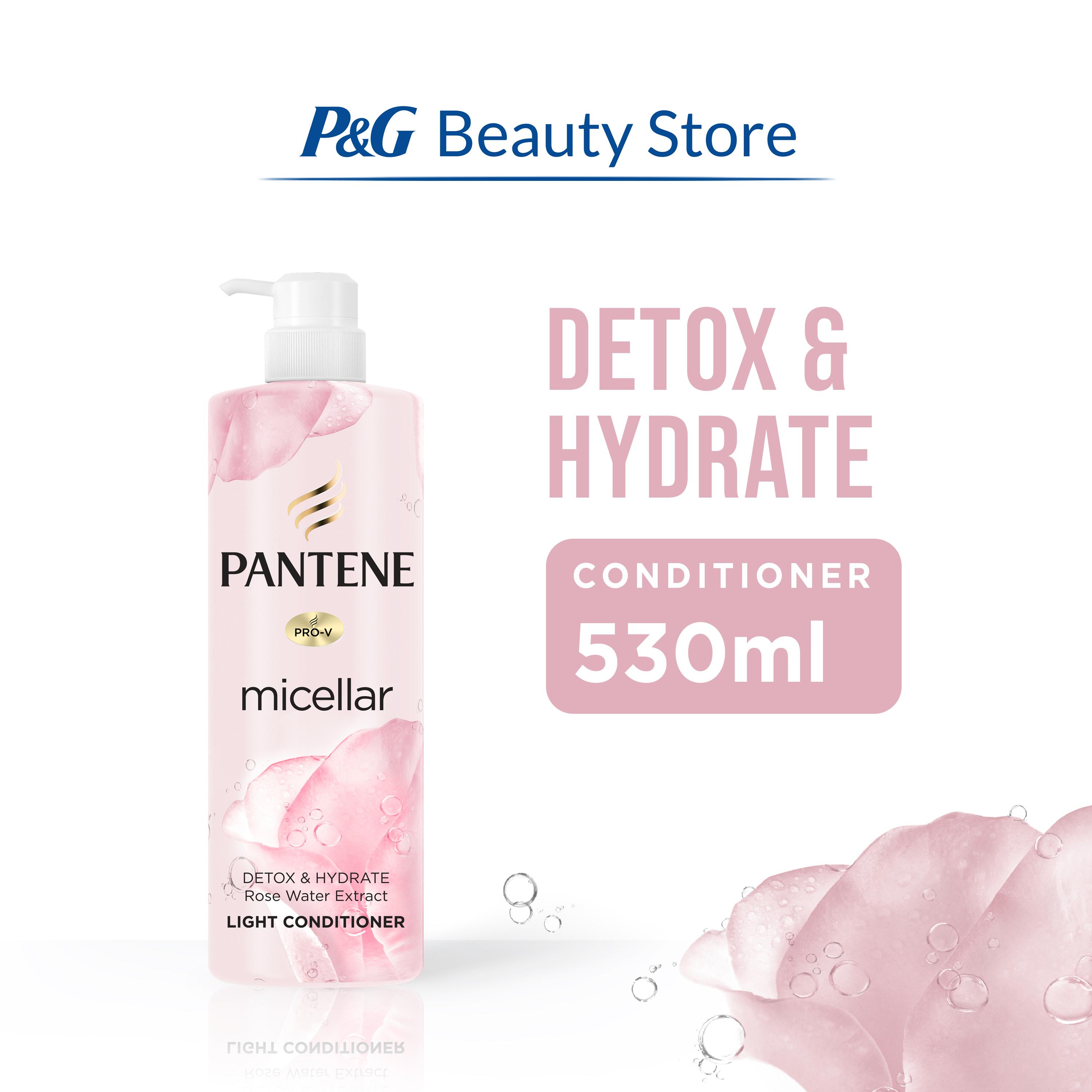 Pantene Detox & Hydrate Micellar Rosewater Conditioner 530ml | Lazada PH