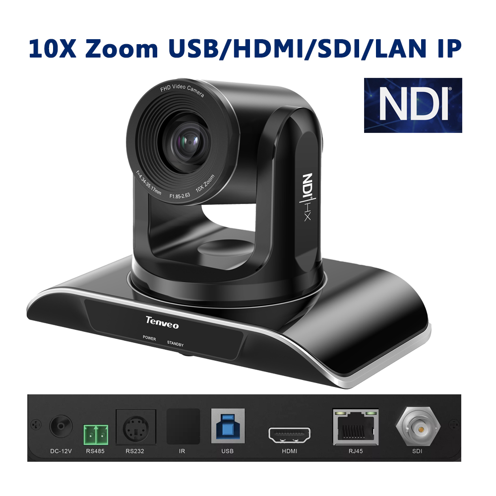 NDI PTZ Camera with 3G-SDI,HDMI and USB Streaming Outputs 20x Optical ...