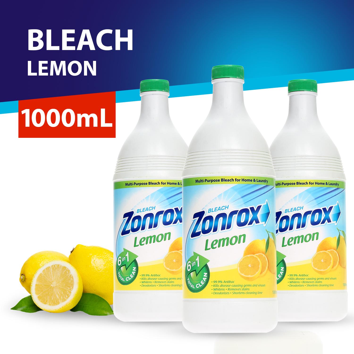 Zonrox Bleach Lemon (1 Liter) Set of 3 | Lazada PH