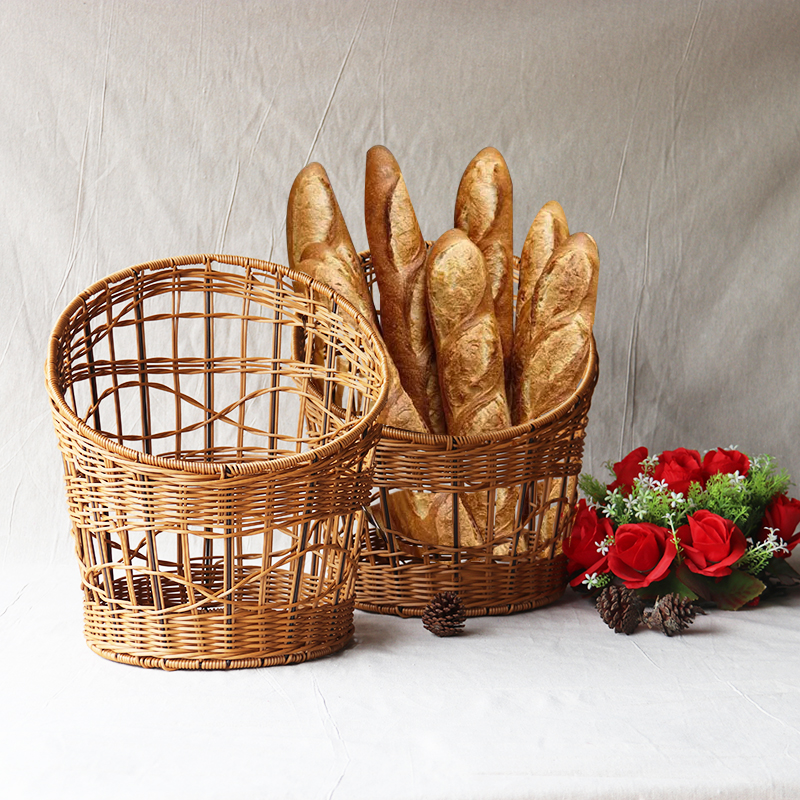 . French baguette basket rattan hollow baguette basket French bread ...