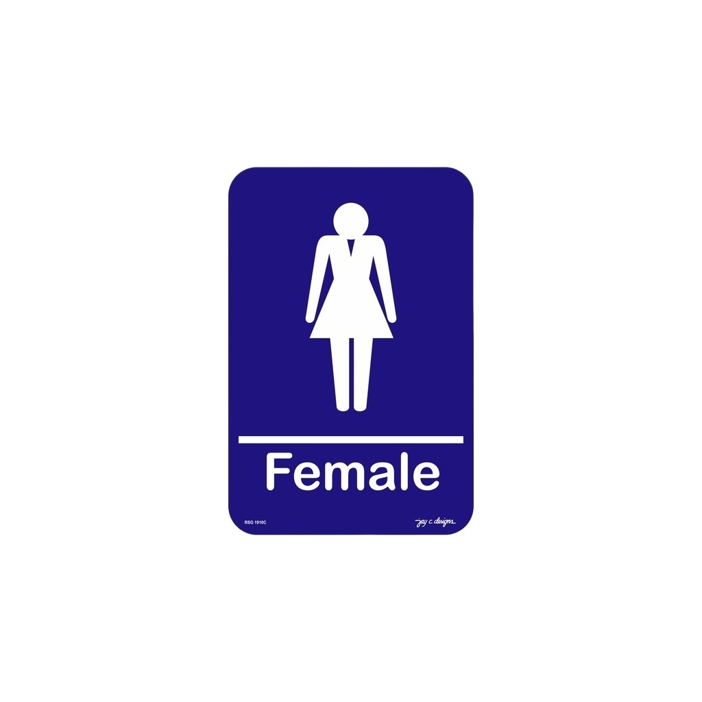COD C. Designs Acrylic Sign Female Restroom Signage 1910 | Lazada PH