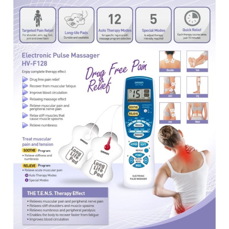 Omron HV-F128 Electronic Nerve Stimulator | Lazada PH