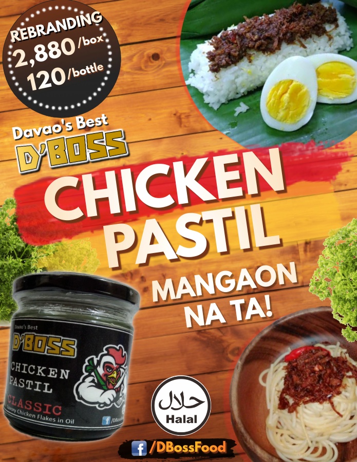 D'Boss Chicken Pastil (REBRANDING PRICE) 1 BOX (24 bottles) 200g/bottle ...