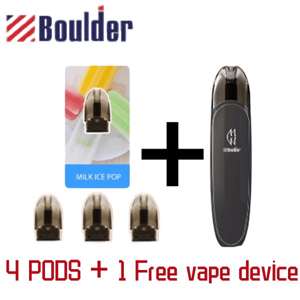 Vaper Smoke Original Low Price Vape set Boulder device + Free 4 pods ...