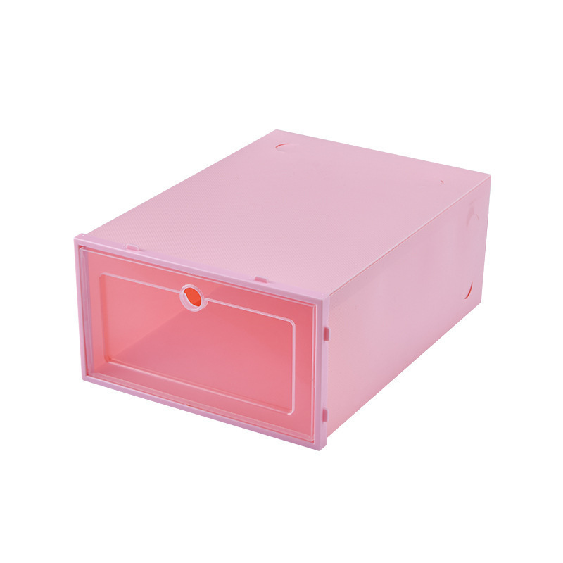 Big Sale Shoe Box Storage Organizer Clear Plastic Stackable Candy Colorful Shoe Rack Organizer ...