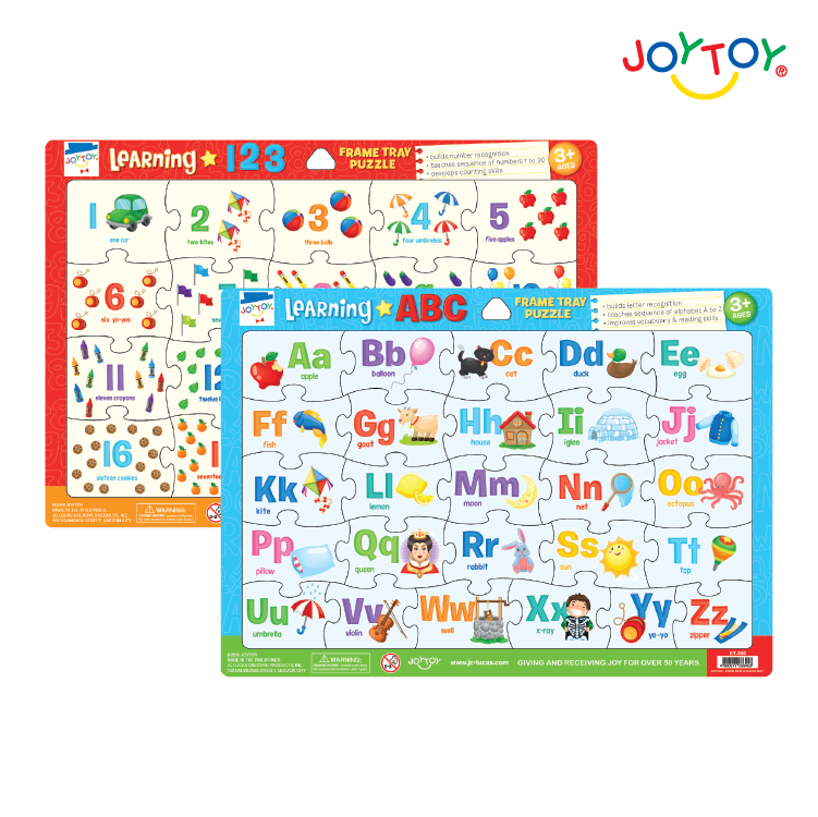 JOYTOY ABC / 123 Frame Tray Puzzle | Lazada PH