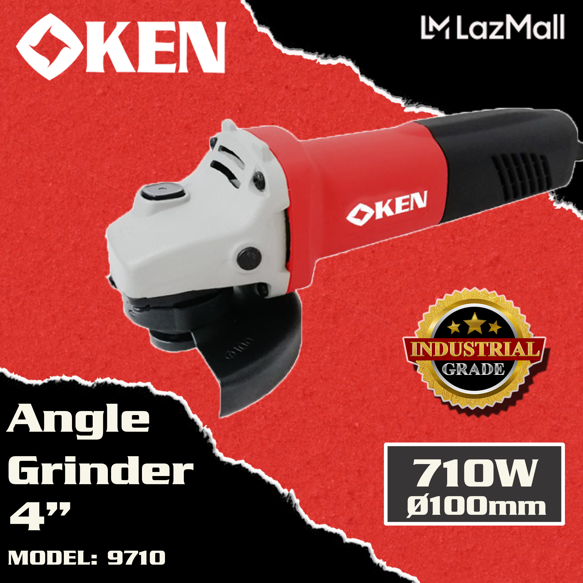 KEN Angle Grinder 4" Ø100mm 710W 9710 | Lazada PH
