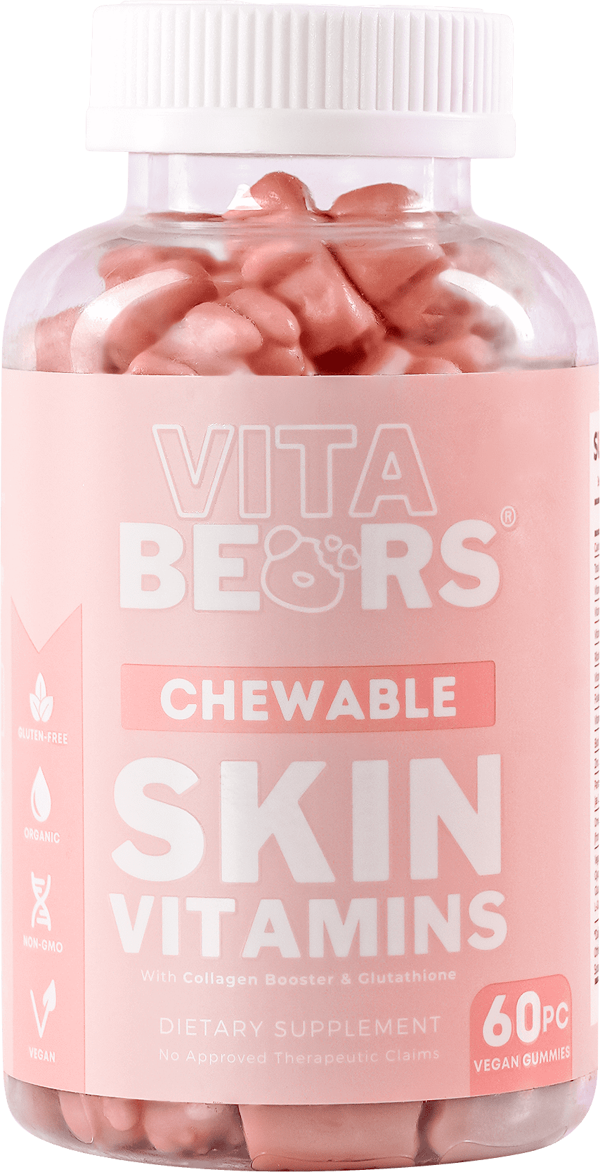 Vitabears Gummies Detox Hair Vitamins Collagen Glutathione Apple Cider ...