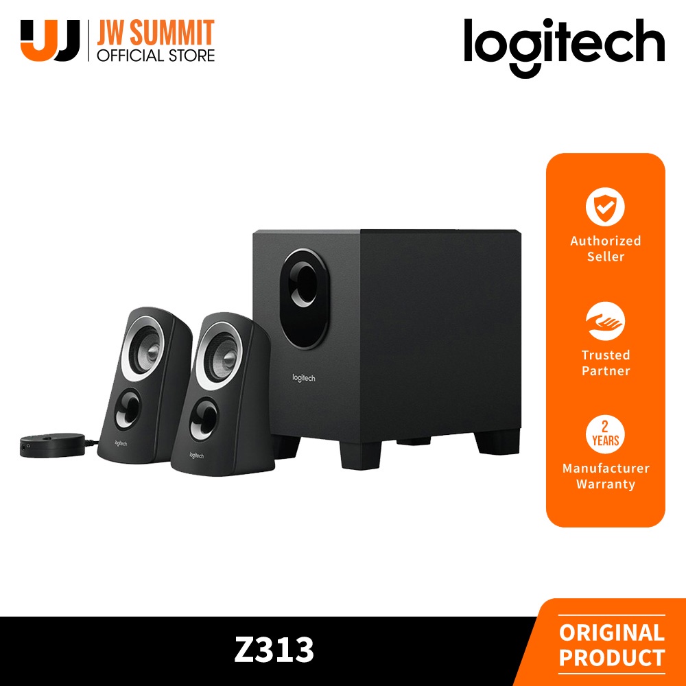 Logitech Z313 Speaker System with Subwoofer Rich Balanced Sound | Lazada PH