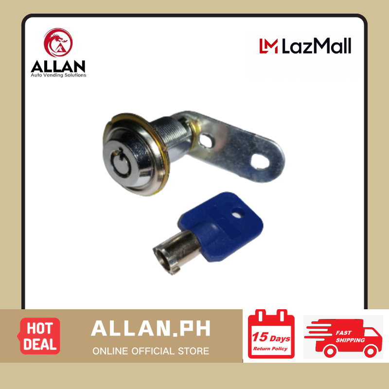 10pcs Allan Comlock /Camlock /Cam lock/For Coin Box Coinslot Box / Piso net Coin slot Metal Box ...