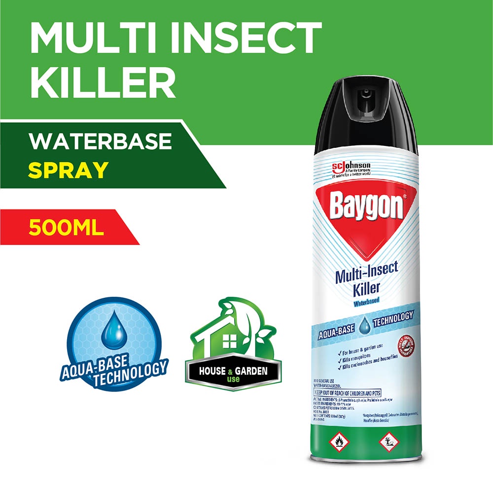 Baygon Multi Insect Killer Water-Based - 500 ml | Lazada PH