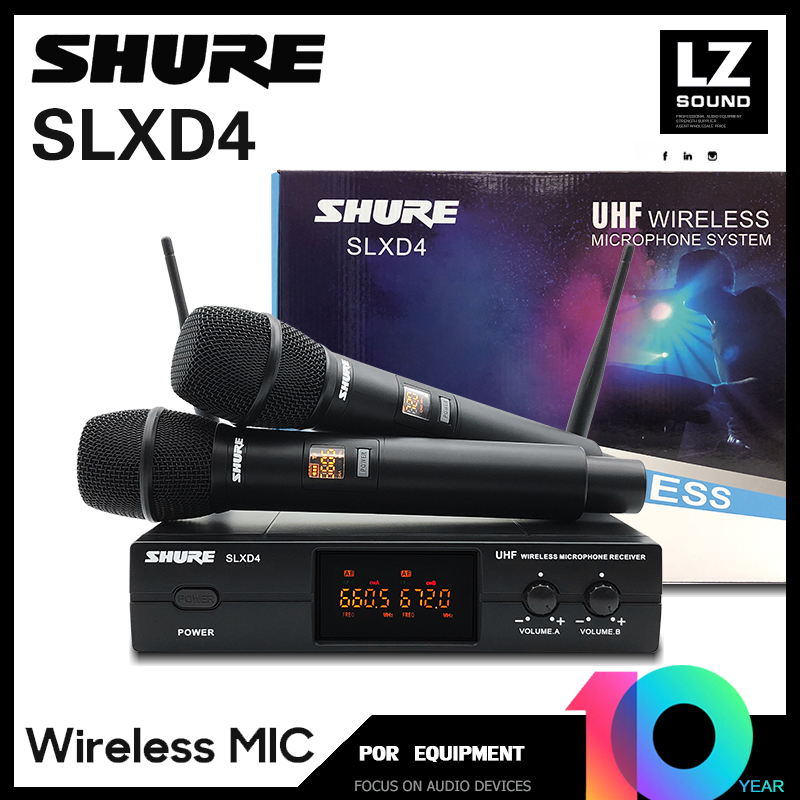SHURE SLXD4 digital wireless microphone system, stable signal, high ...