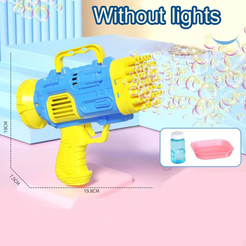 45/69 Holes Bubble Gun with Colorful Led Lights Fireworks Bubble ...