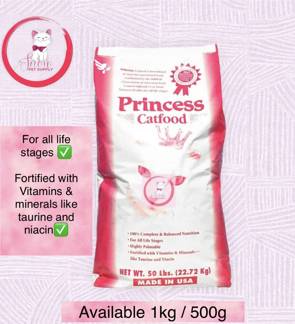 Princess Cat Food 1kg | 500g | Lazada PH