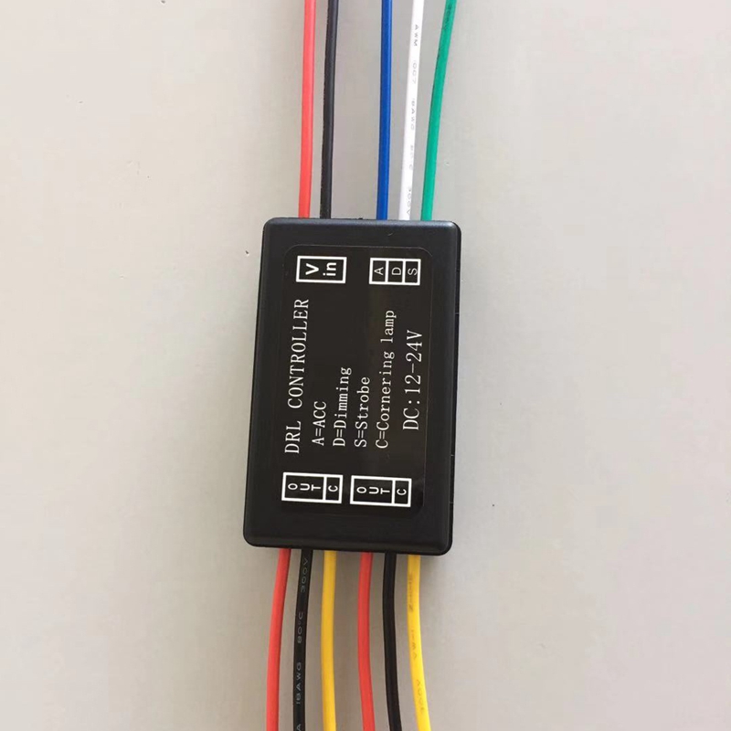 12-24V Universal Waterproof Auto Car LED Daytime Running Light Controller Relay Delay Dimmer ...