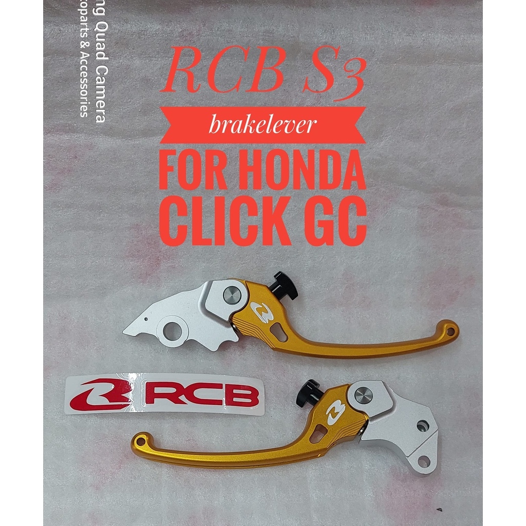 【COD】 RCB S3 series Alloy brake lever for Honda Click V2 150i 125i / V3 ...