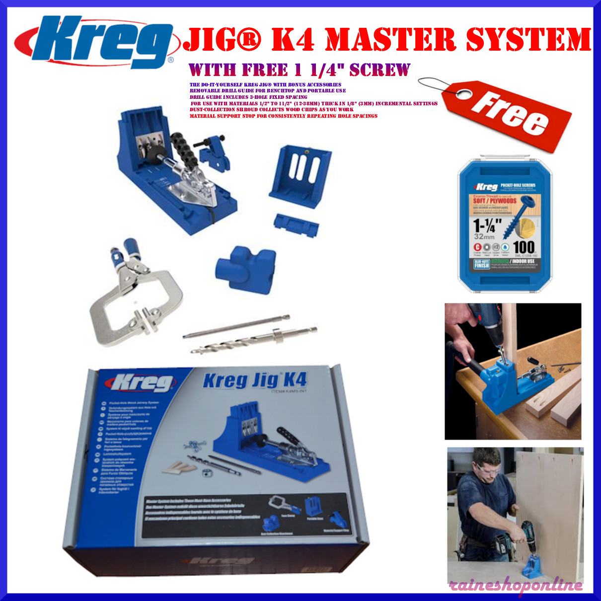 Original Kreg K4 Pocket hole Jig System | Lazada PH
