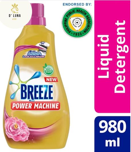 Breeze Laundry Liquid Detergent Power Machine with Rose Gold Perfume ...