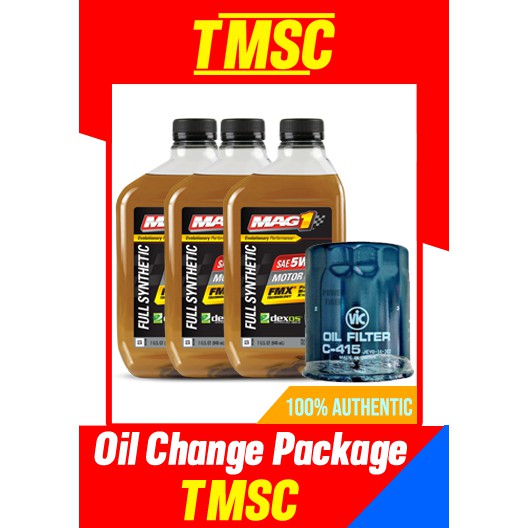 MAG 1 5W30 Full Synthetic Engine Oil PN#61790 +VIC Oil Filter C-415 Oil ...