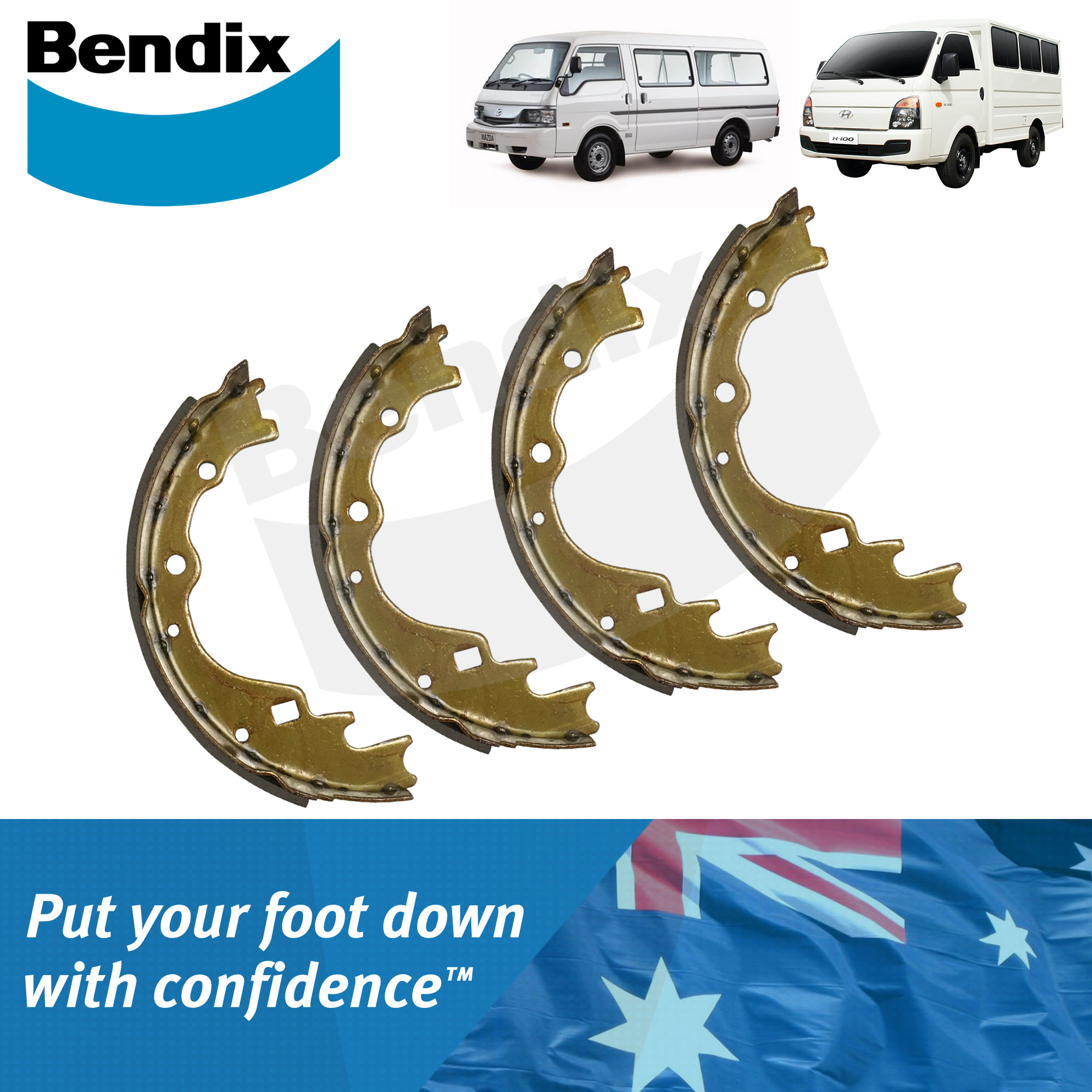 Bendix Brake Shoe DS3349/BS1587 Set for Hyundai H100 2008-2021 and Mazda E2000 1989-1996 | Lazada PH
