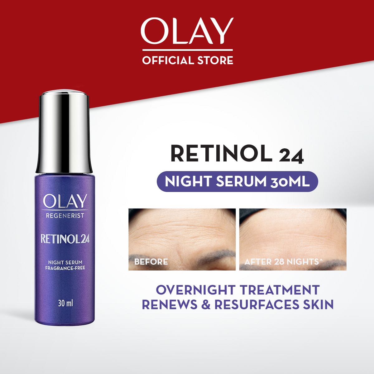 Olay Retinol 24 Anti Aging Serum Skincare 30ml | Lazada PH