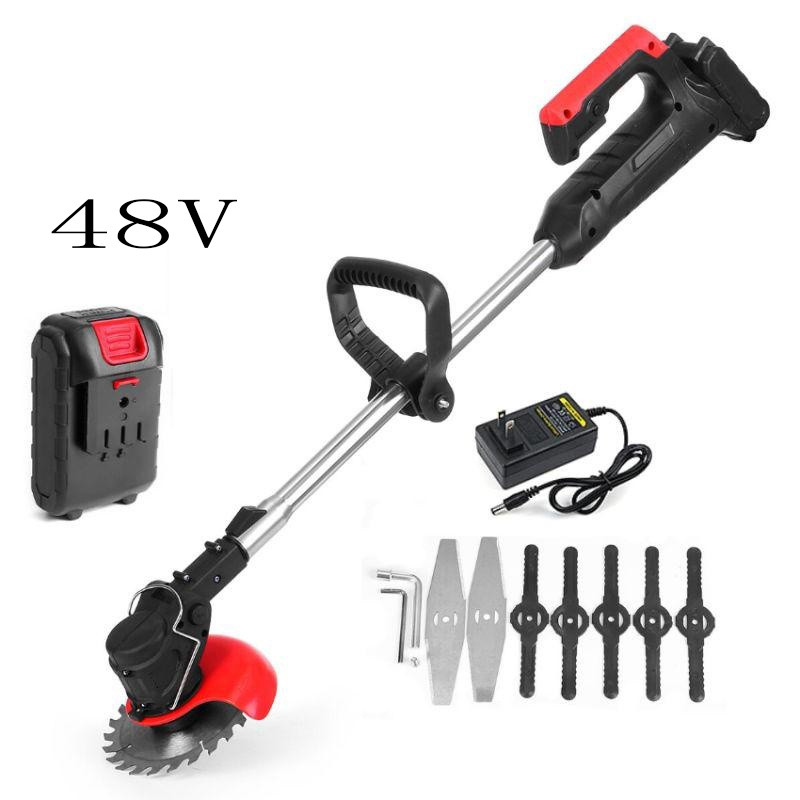 Cordless Lawn Mower Rechargeable Electric Grass Cutter with Lithium ...