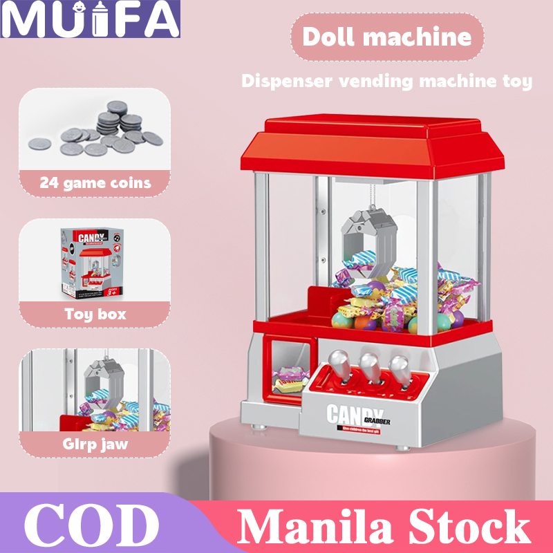 【Dolls or Candy not Included】MUIFA Mini Candy Claw Machine Electric ...