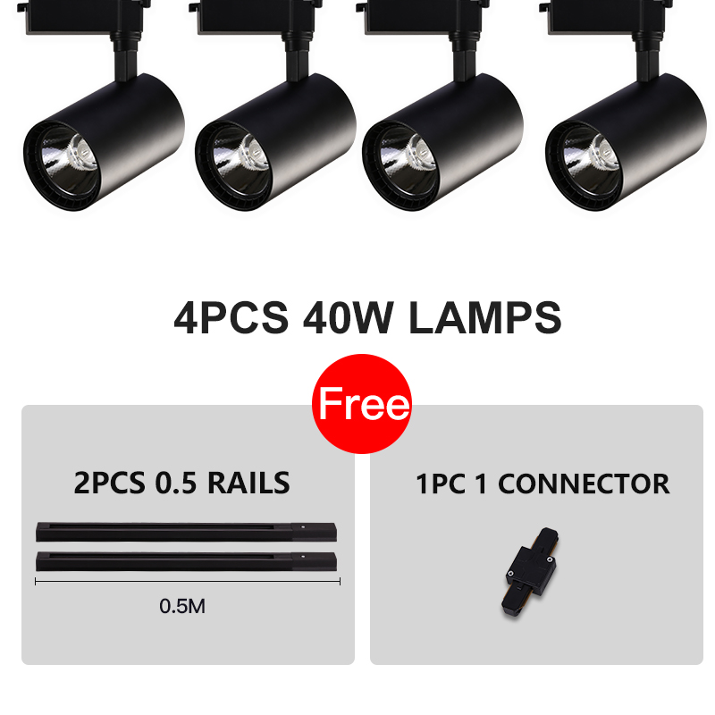 Led Track Light COB Light Fixture Spot Led Track Lights 220v Ceiling ...