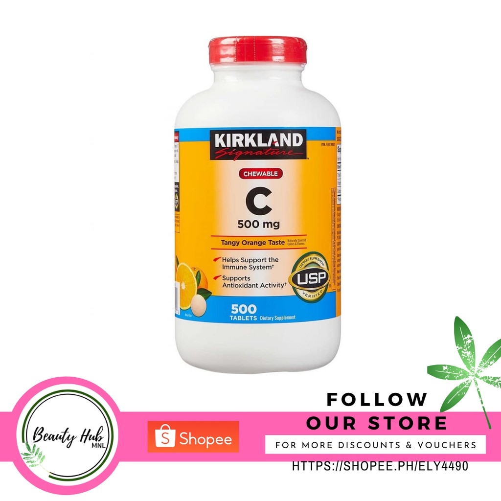 Kirkland Signature Chewable Vitamin C 500 mg 500 Tablets | Lazada PH