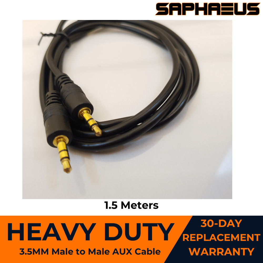 1.5M 3.5mm Male to Male Earphone Stereo Audio Extension AUX Auxiliary Cable Cord | Lazada PH