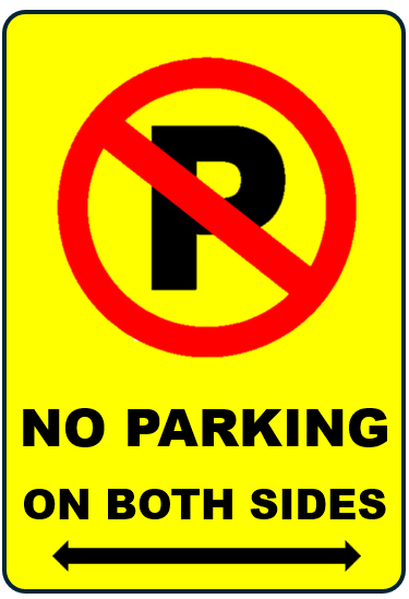 No Parking Signage A4 size | Bawal Pumarada | Dont Block The Driveway ...
