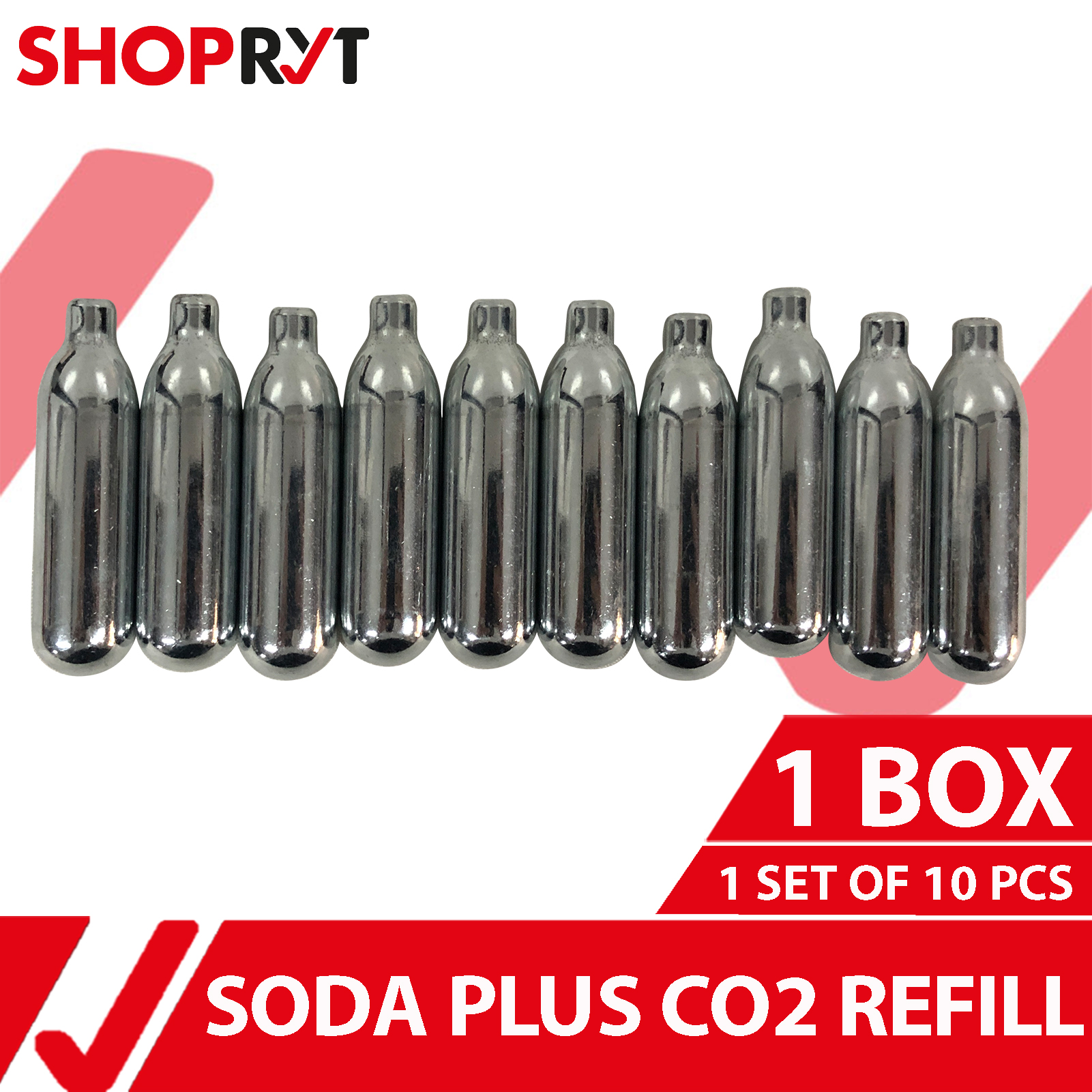 SODA PLUS CO2 SET OF 10 SODAMARKER GAS CHAMBER 8 GRAMS CAPSULE | Lazada PH