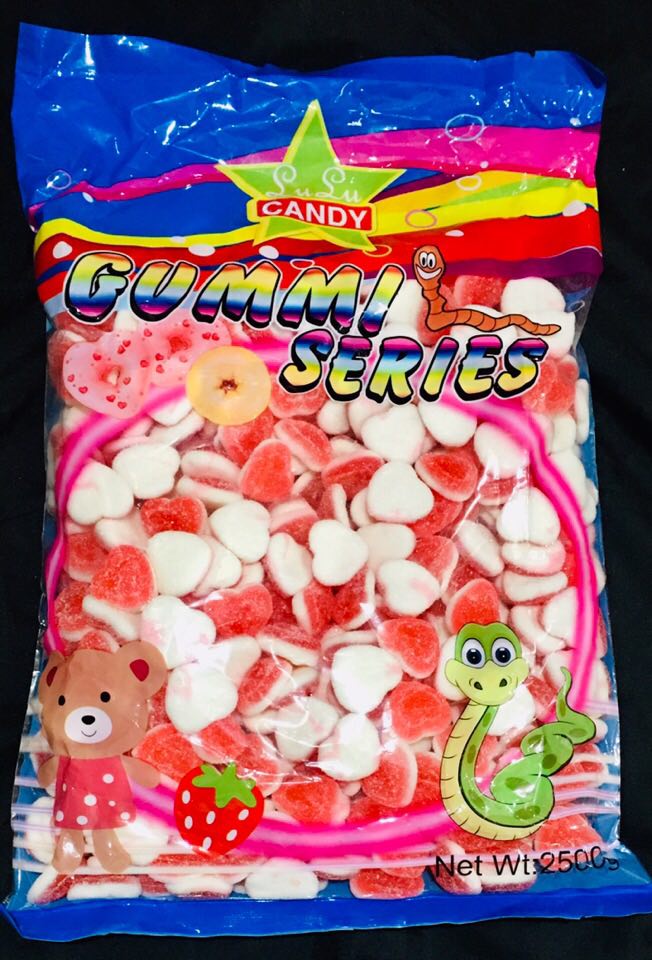 Gummy Heart 2.5kg 400~500pcs COD ( Random Brand ) Sweet & Sour Gummies ...