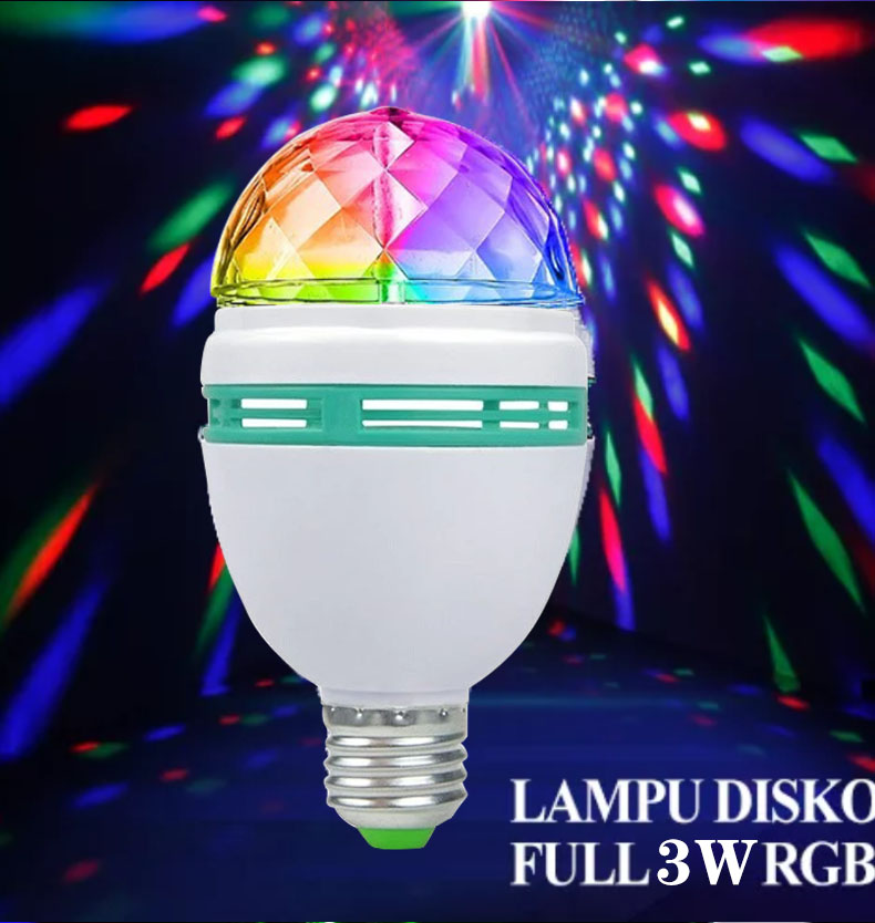 Single Dance Lamp and Led Party Light Disco Bulb 3W Energy Saving Led Disco Light | Lazada PH