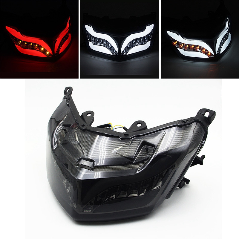 for Yamaha Nmax155 Nmax 155 2016-2019 LED 12V Moto Brake Taillight Rear ...