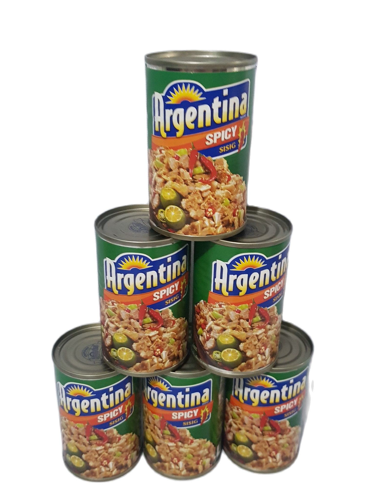 Argentina Brand Spicy Sisig (pack of 6 cans x 150 grams) | Lazada PH